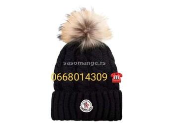 MONCLER&nbsp; crne zimske kape unisex&nbsp; LUXURY