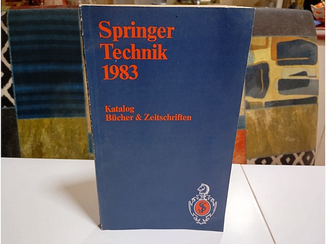 Springer Technik 1983 Katalog knjiga i publikacija