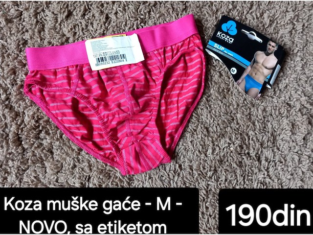 Koza muške gaće slip roze boje M - NOVO