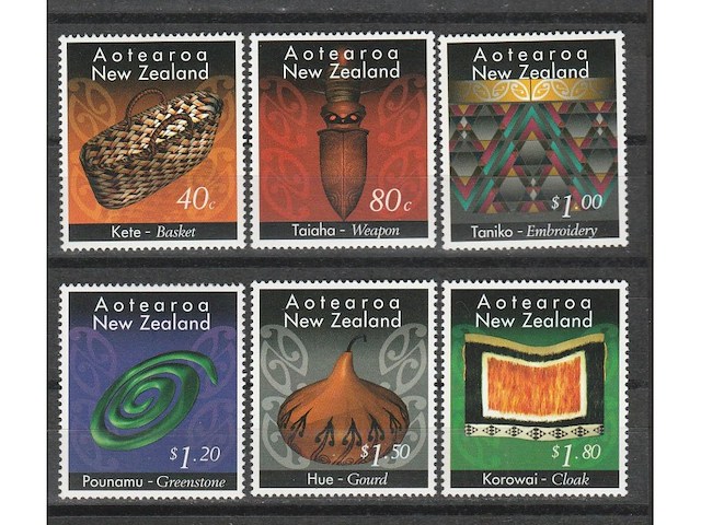 Novi Zeland, New Zealand - 1996 - Maori crafts - MNH