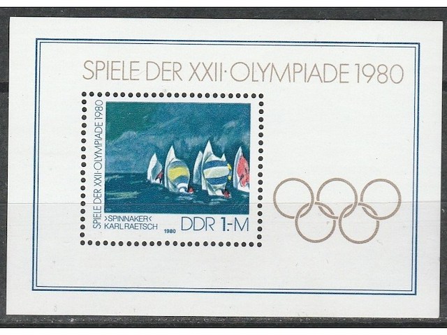 DDR - Summer Olympic Games Moscow - 1980 - MNH