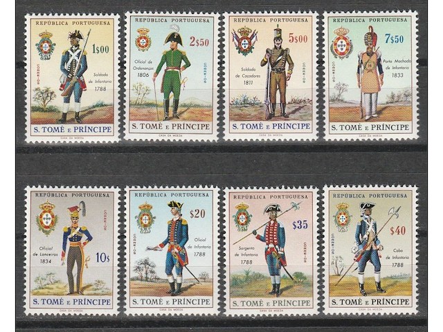 Sao Tome and Principe - Military Uniforms - 1965 - MN