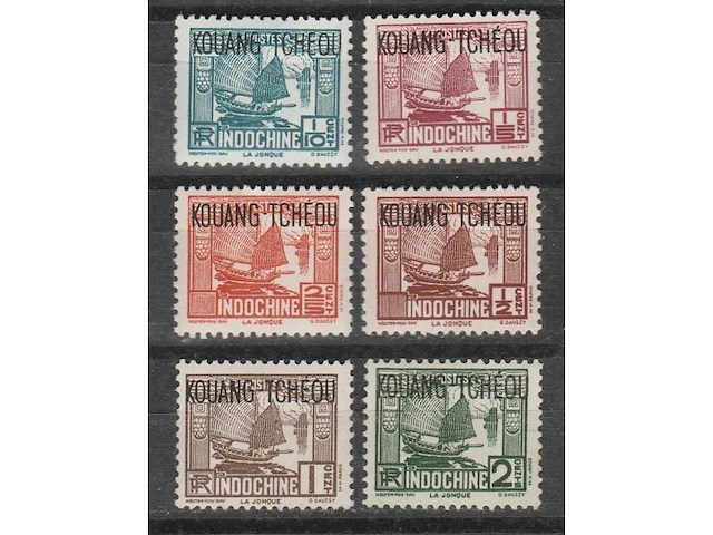 China-French Post Office in Kouang-Tcheou-1937-MNH