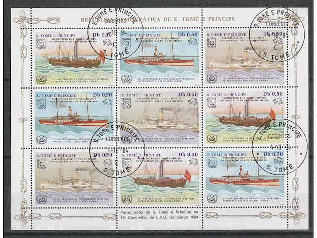 Sao Tome and Principe - 1984 - Ships - CTO