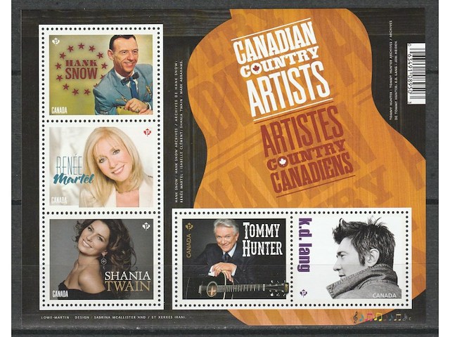 Kanada - Canadian Country Artists - 2014 - MNH