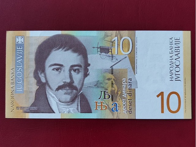 10 DINARA 2000 UNC