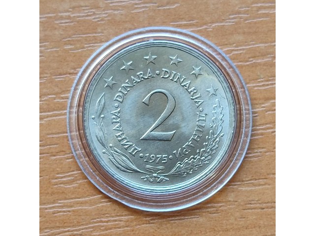 2 DINARA 1975 UNC
