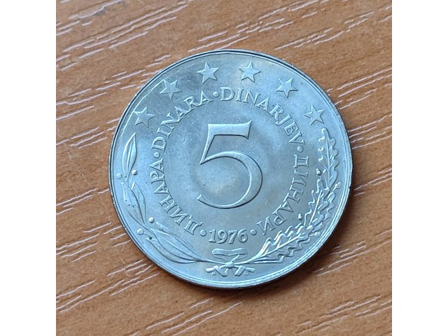 5 DINARA 1976 UNC