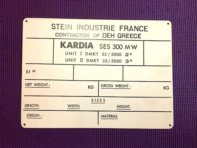 Metalne tablice za dekoraciju, industrijski dizajn