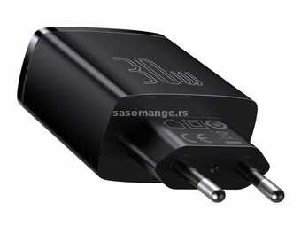 Brzi Punjac BASEUS Compact Quick Charger 2U+C/30W/crna