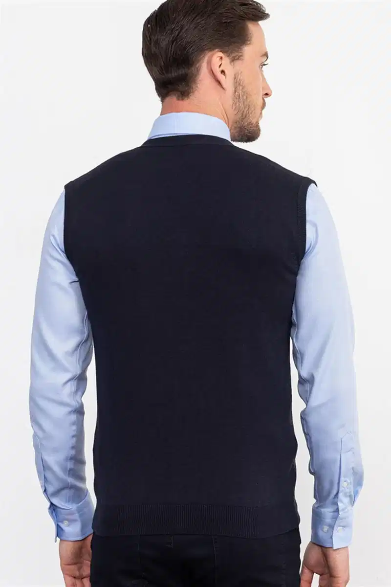 Slim Fit Pleteni Prsluk