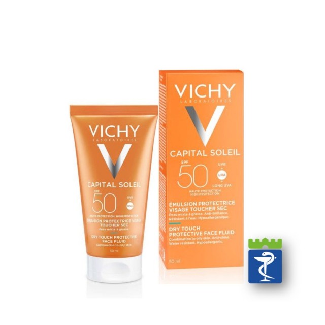 VICHY CAPITAL SOLEIL DRY TOUCH FACE CREAM SPF50 50ML