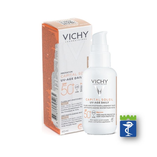 VICHY CAPITAL SOLEIL UV AGE FACE TINTED LIGHT SPF50+ 40ML