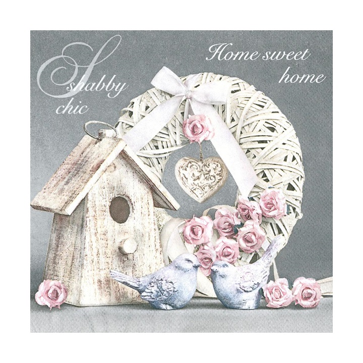 Salveta za dekupaž - Shabby Chic Home - 1 komad