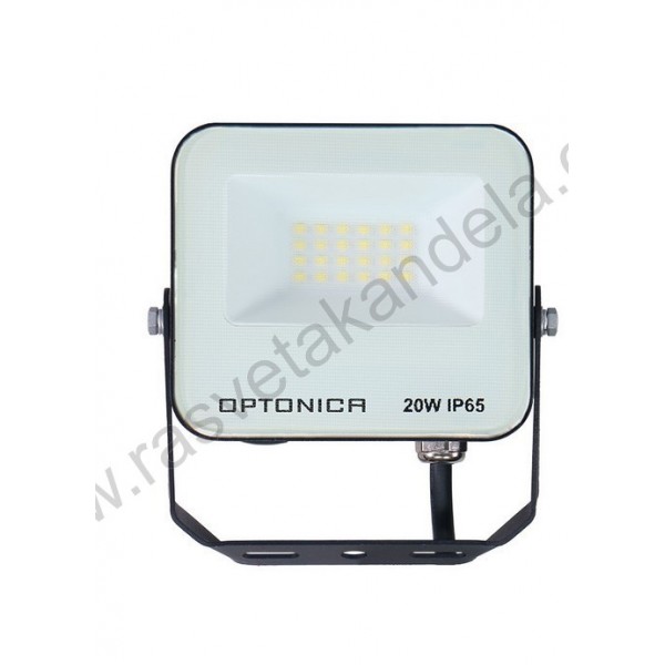 LED reflektor CCT 20W 3000/4500/6000K crni