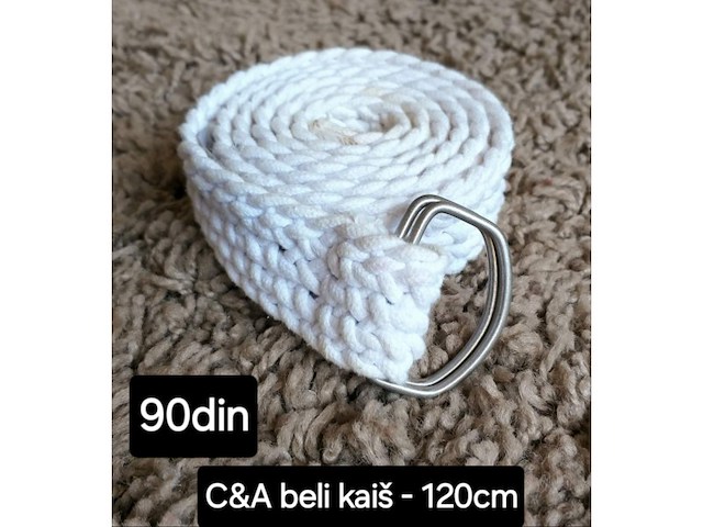 C&;A kaiš bele boje 120cm