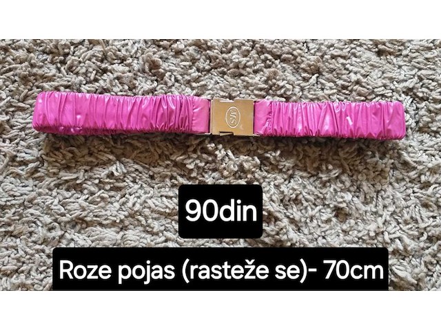 Ženski kaiš pojas roze boje 70cm