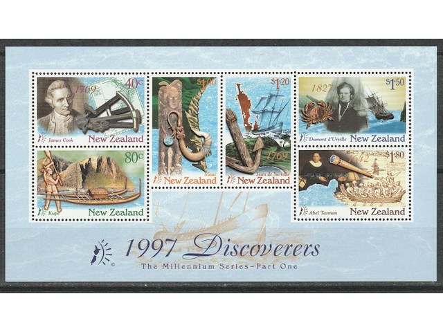 Novi Zeland, Discoverers of New Zealand - 1997 - MNH