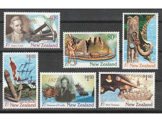 Novi Zeland, Discoverers of New Zealand - 1997 - MNH