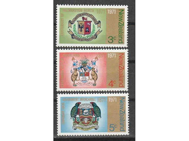 Novi Zeland, New Zealand-1971-City Centenaries-MNH