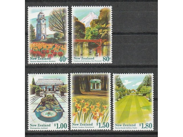 Novi Zeland, New Zealand - 1996 - Gardens - MNH