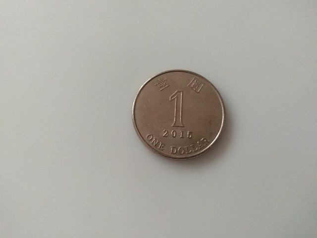 1 dolar Hong Kong 2015.