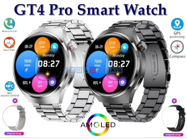 GT4 PRO Smart Watch GPS, NFC, ECG+PPG, BT Poziv