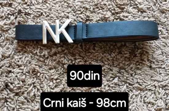 Ženski kaiš crne boje 98cm