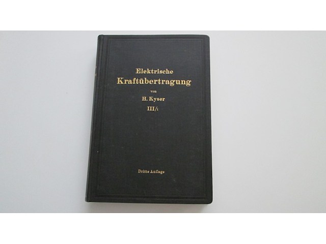 Prenos električne energije, Elektrische Kraftubertragun