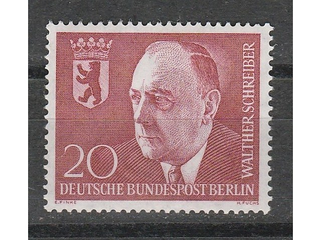 Berlin - 1960 - Dr. Walther Schreiber - MNH