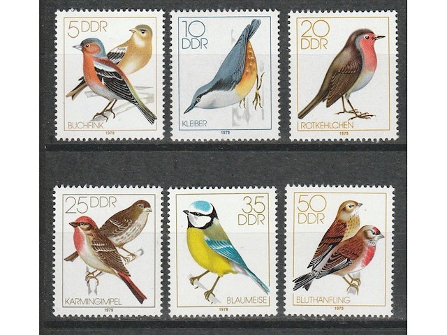 DDR - 1979 - Native Songbirds - MNH