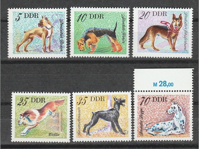 DDR - 1976 - Dogs, Psi - MNH