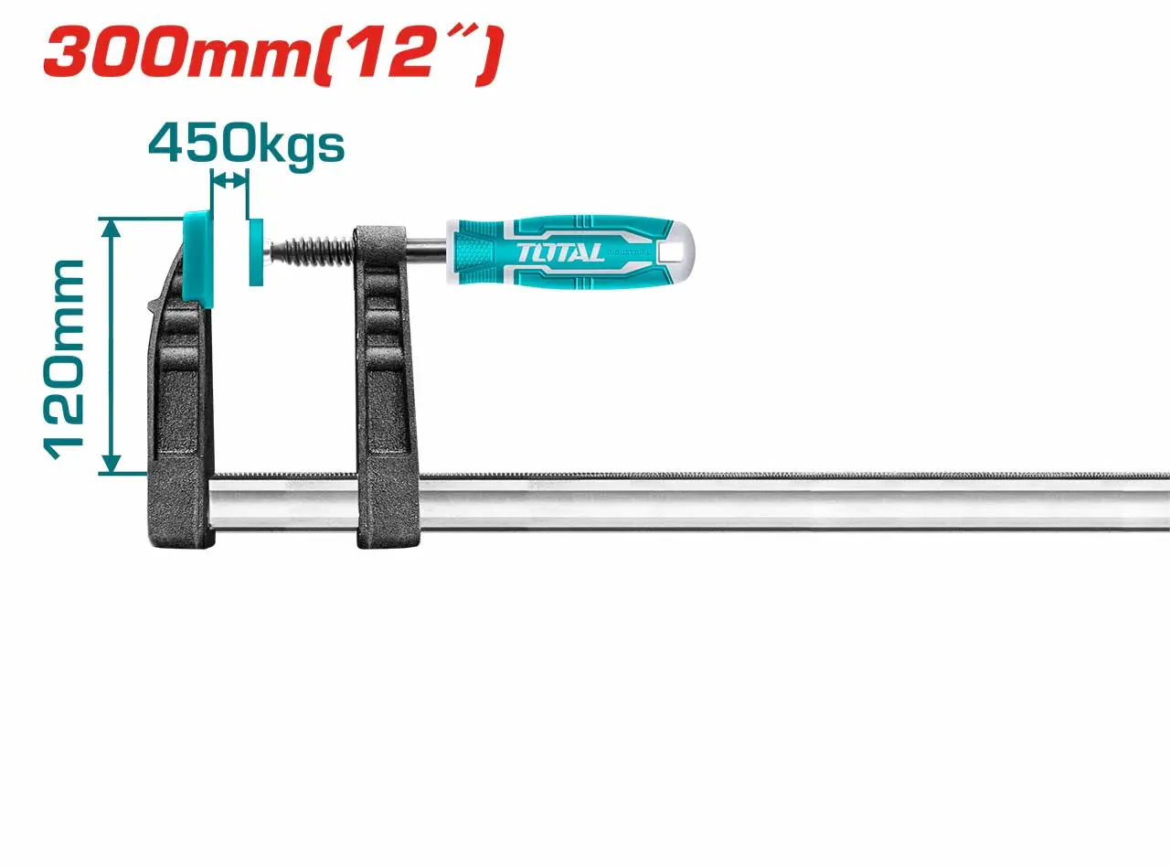 TOTAL Stolarska stega F 12x300mm