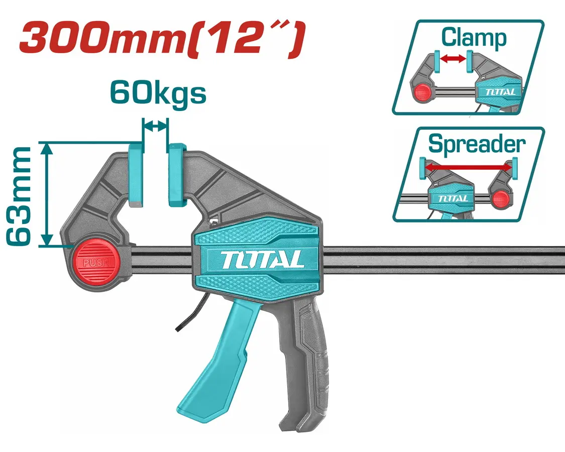 TOTAL Brza stega 63x300mm