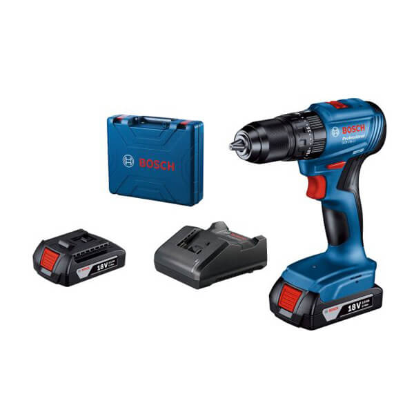 Bosch Aku vibraciona bušilica GSB 185-Li 18V 2×2,0Ah u koferu (06019K3100)