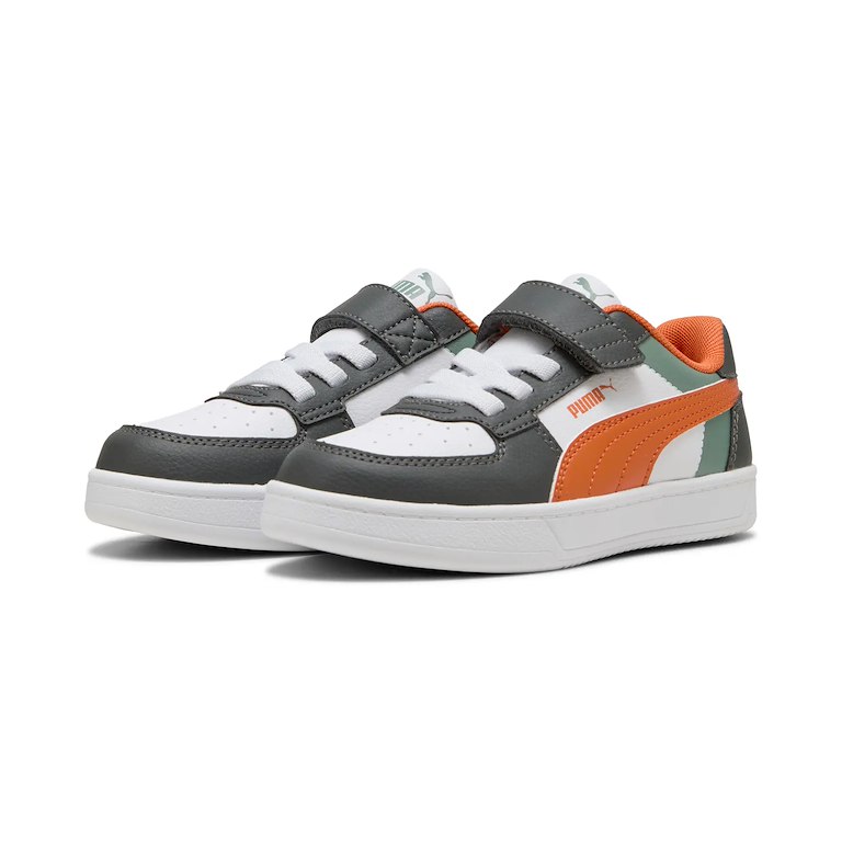 PUMA Patike za dečake Caven 2.0 Block AC+ PS, 394462-13, Sivo-narandžaste