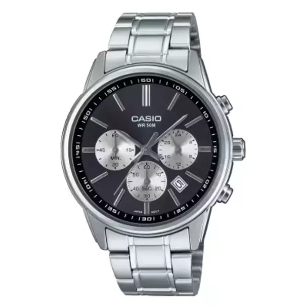 CASIO Muški sat MTP-E515D-1A, Srebrne boje