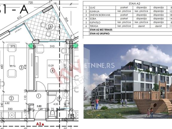 Stan 2.0, 55m2, Milenka Pevca (Stara Pazova), 98155e