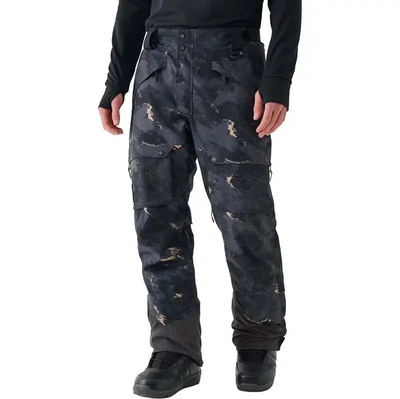 4F Muške ski pantalone FNK M619, Sivo - crne