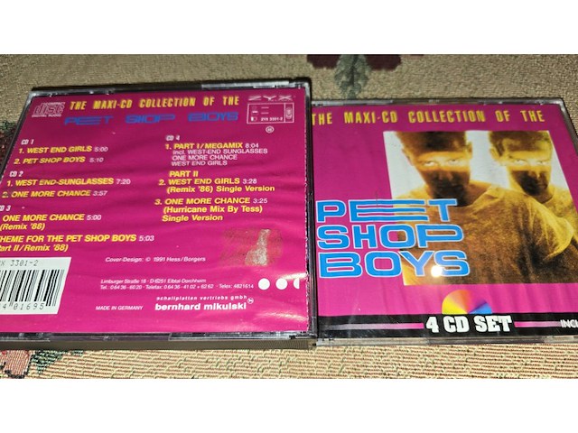 The maxi-CD collection of The Pet Shop Boys 4CDa
