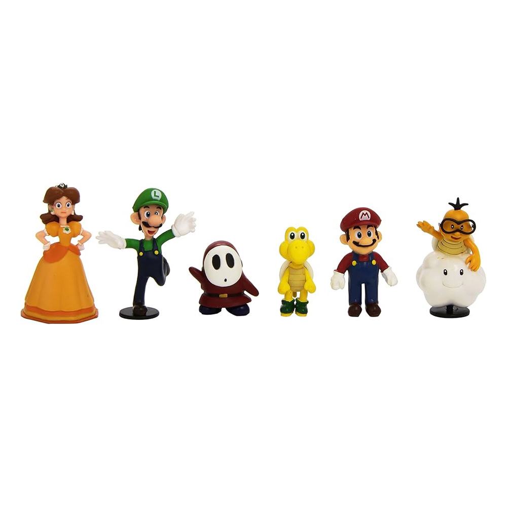 Super Mario Bros - Mario Yoshi Luigi (mini set of 6pcs) v3