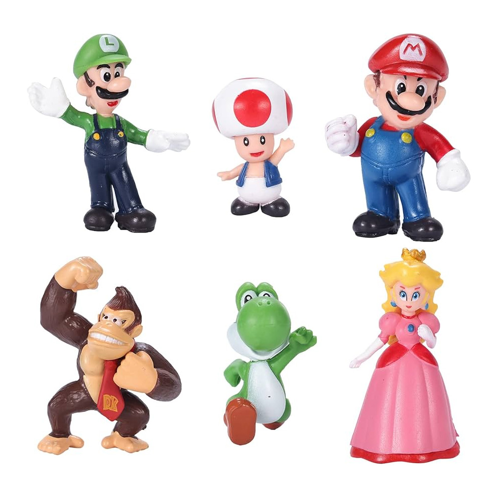 Super Mario Bros - Mario Characters set (6pcs) v2