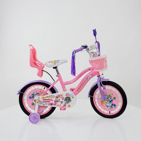 Bicikl za decu Pony Bikes 723-16“- roze-ljubicasta