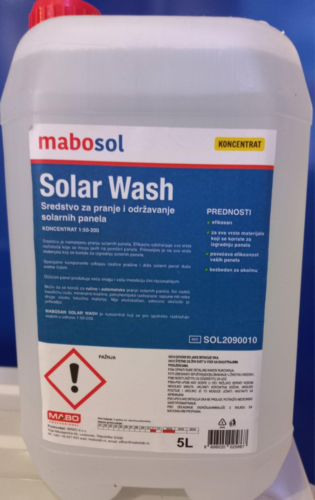 KLIME
Sredstvo za pranje solarnih panela Mabosol Solar Wash 5L