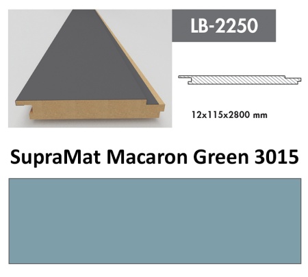 Profil Zidni MDF LB-2250 SupraMat Macaron Green (3015) 2800x115x12mm ( 026-035 )