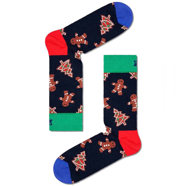 HAPPY SOCKS HAPPY SOCKS UNISEX 1-PACK GINGERBREAD COOKIES SOCKS GIFT BOX UNISEX