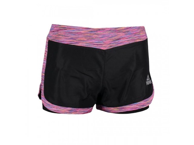 ŠORTS PEAK W FW37704 BLACK/FUSHIA