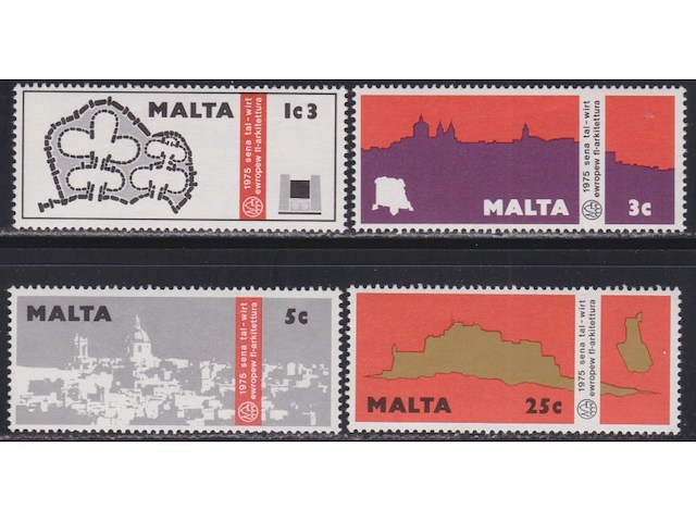 Malta 1975 Evropska zaštita spomenika kulture čisto