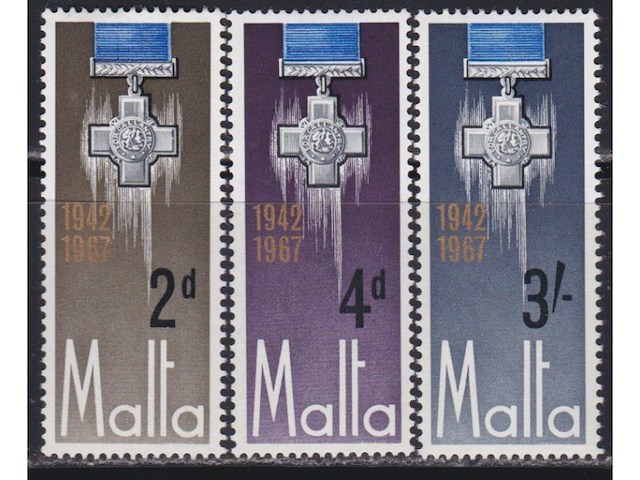 Malta 1967 Džordžov krst čisto