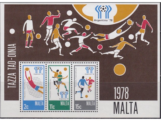 Malta 1978 SP u fudbalu u Argentini blok čisto